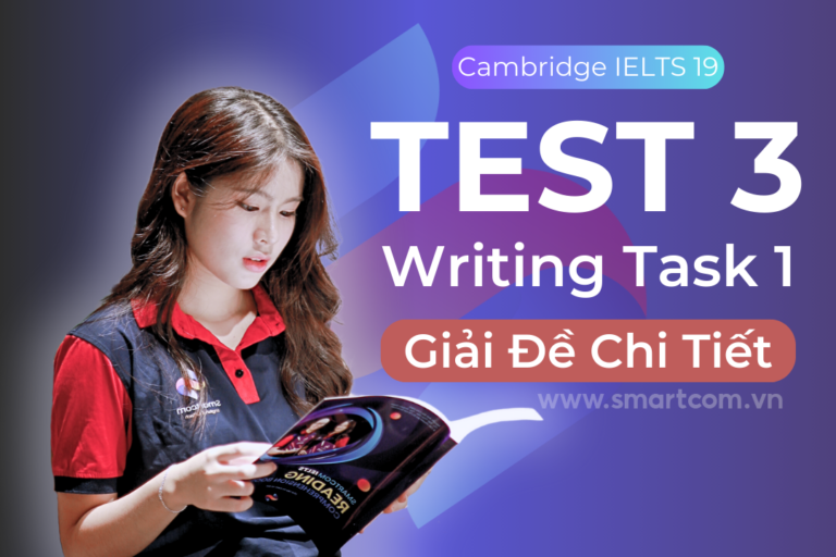 Giải đề IELTS Cambridge 19: Chi tiết Writing Task 1 [Test 3]